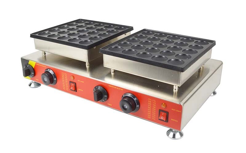 1.77" Mini Commercial Muffin Maker Stainless Steel Pancake Machine 50 ...