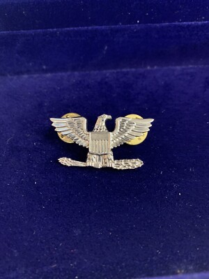 USMC 1/20 Silver Filled Colonel Pin Right Facing Eagle 832 | eBay