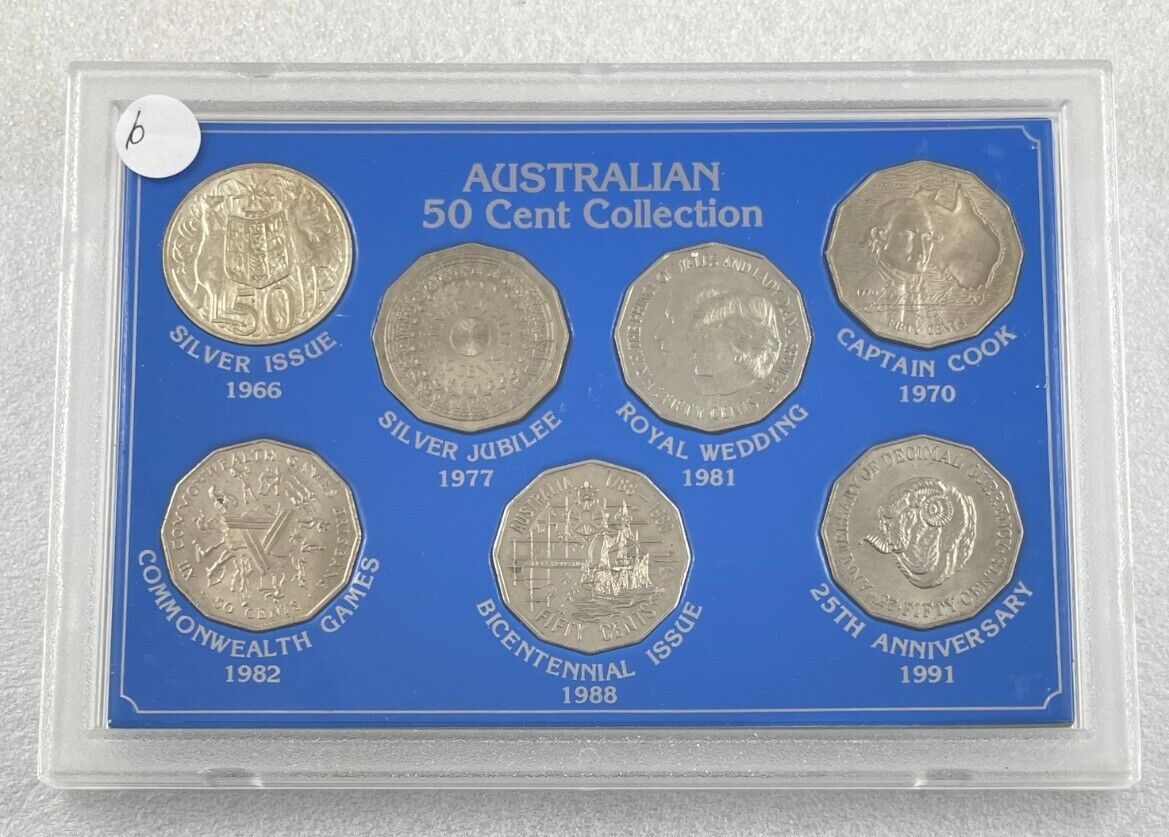 Australian 50 Cent Collection 1966-1991 Coin Set 7 - Including the ...