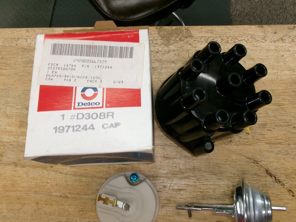 Chevy Distributor ALL NEW Cap Rotor Points Tested Set Up on distributor ...