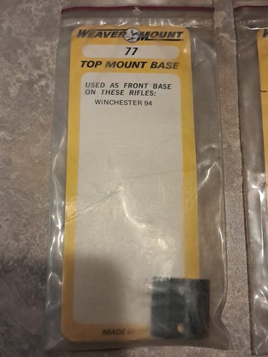 Weaver #78 and #77 Front/Rear Top Scope Mount Base For Winchester 94 | eBay