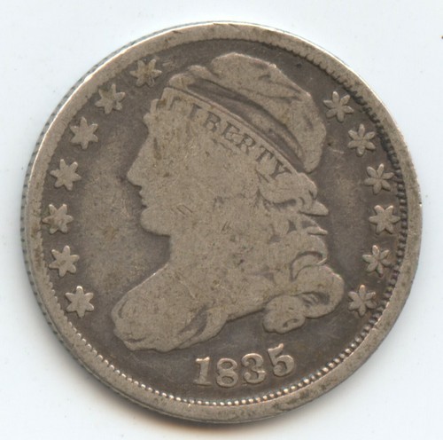 1835 Bust dime VG or better soft strike (#12120) lite probs. | eBay