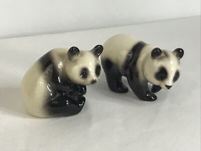 Vintage Goebel W Germany Panda Bear Figurines Set Of 2 | eBay