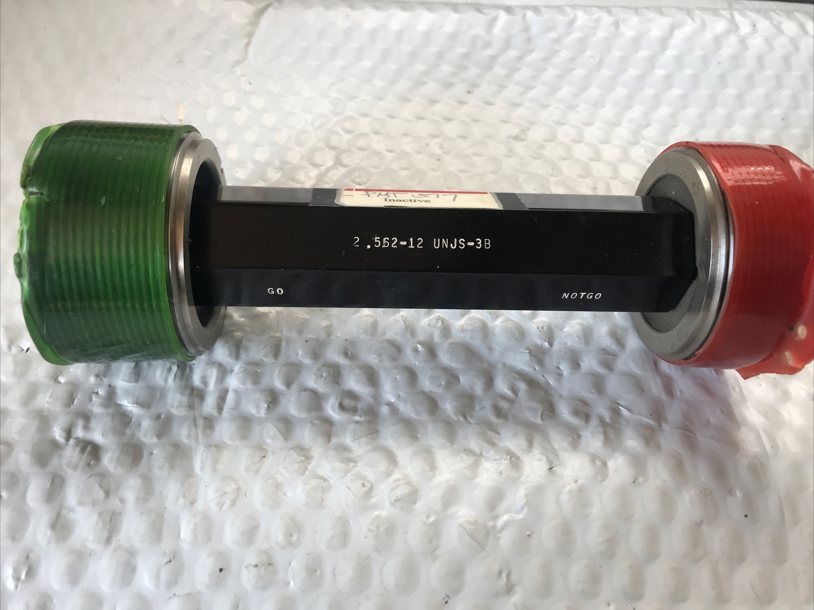 2.562-12 UNJS-3B Thread Plug Gage Go P.D. 2.5079 No Go PD 2.5139 | eBay