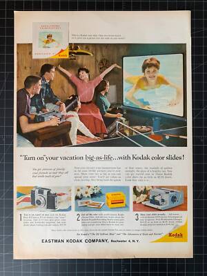 Vintage 1959 Kodak Camera Film Print Ad | eBay