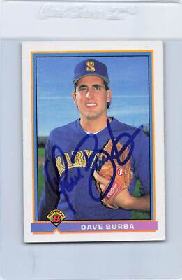1991 Bowman #263 Dave Burba Mariners Signed Auto *H3864 | eBay