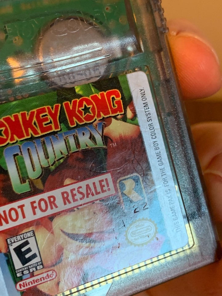 Donkey Kong Country Nintendo Game Boy Color Not For Resale Kiosk Demo ...