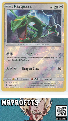 Pokemon Rayquaza #106/145 Guardians Rising Rare Reverse Holo LP | eBay