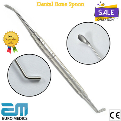 Dental Bone Spoon Graft Packer 4mm Implant Plugger Surgical Sinus ...