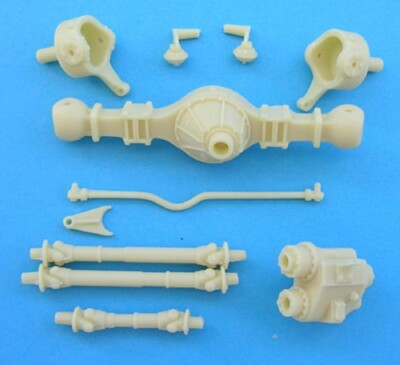 Kit Form Services, KFS-116, 1/25th, Driven Front Axle set, resin w ...