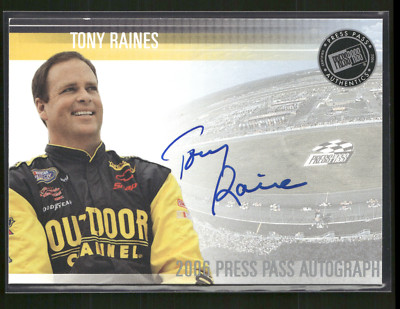 Tony Raines 2005 Press Pass Auto | eBay.de