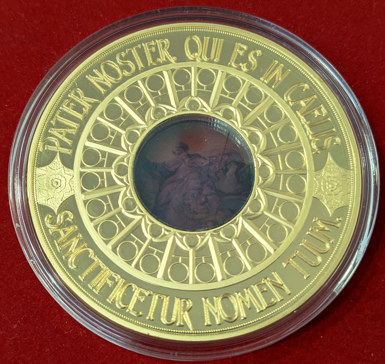 Pater Noster Nptre Santa Which Re Of Heaven Medal Copper Gold 2018 | eBay