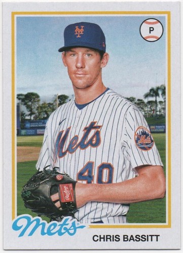Chris Bassitt 2022 TOPPS ARCHIVES Base 1978 Design #114 Mets | eBay