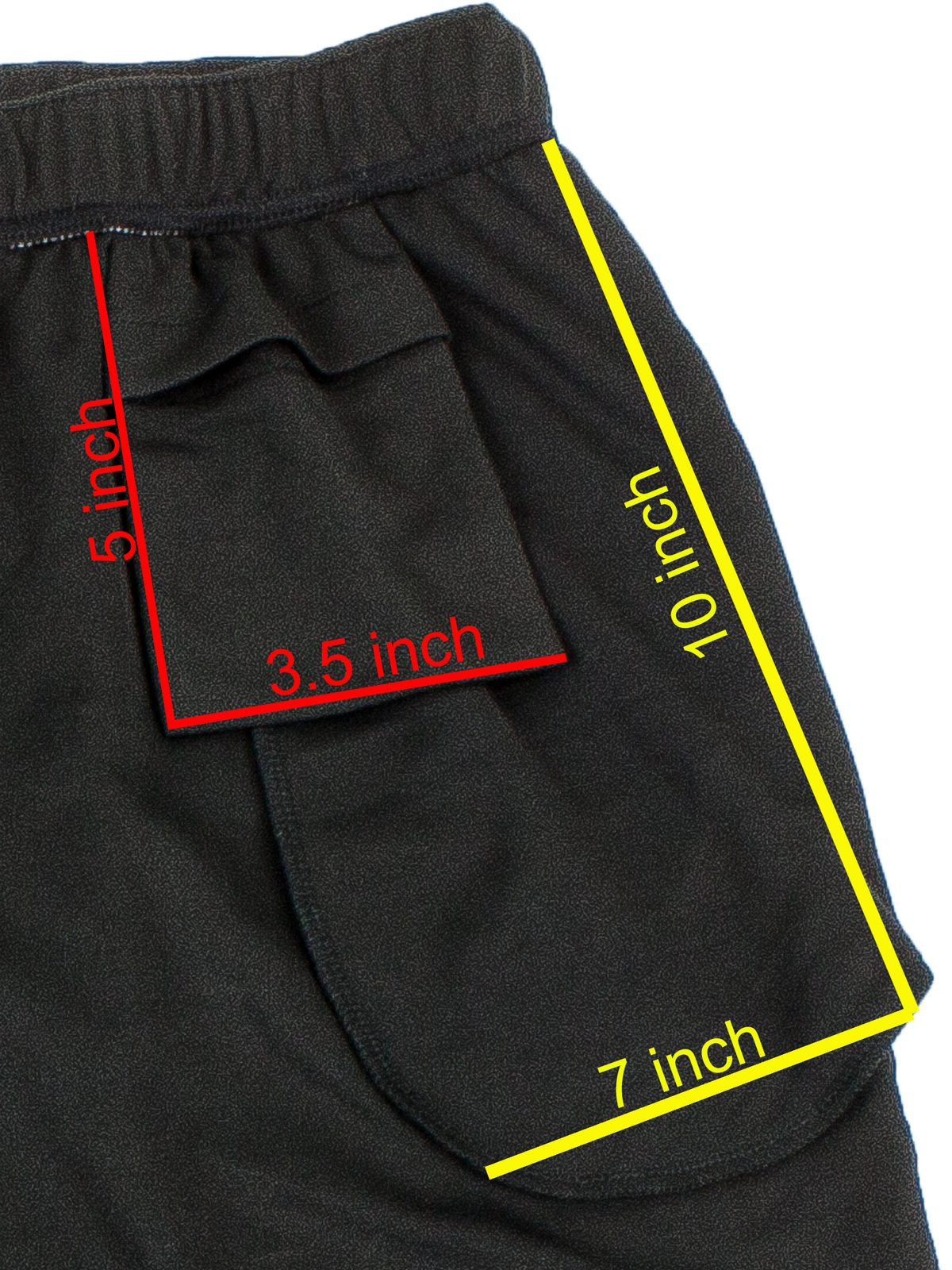 B2BODY Invisible Zipper Pocket and Hidden Stash Pocket, Drawstring Mens ...