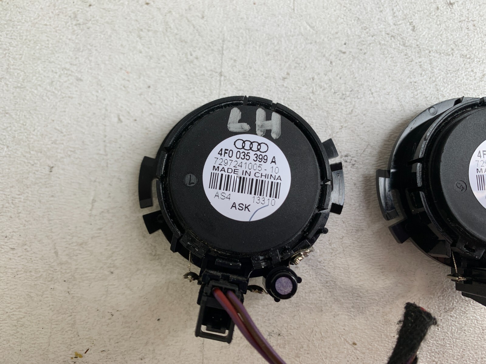 2008-2016 AUDI A5 LEFT AND RIGHT TWEETER SPEAKER SET 4F0 035 399 A OEM ...