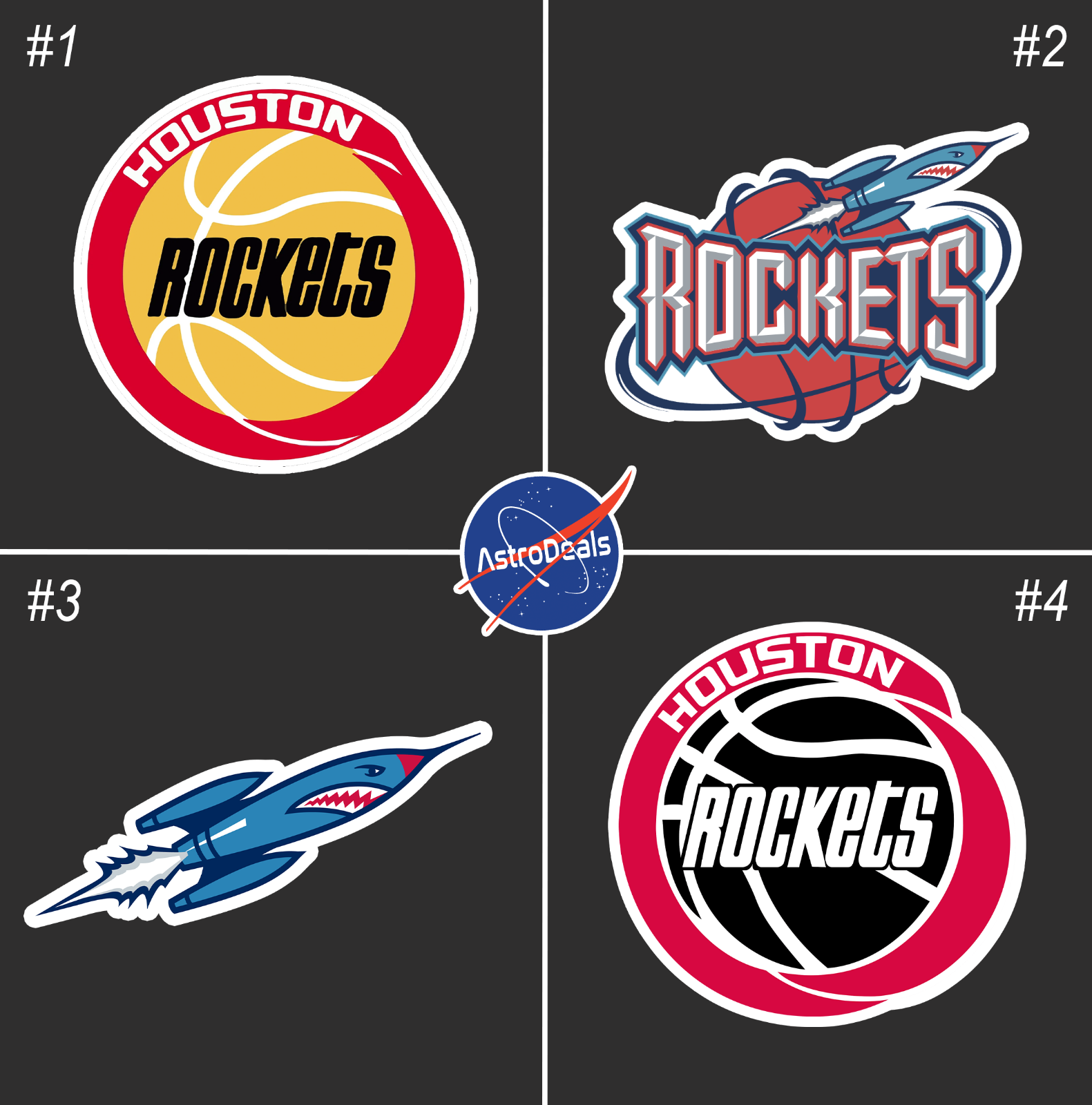 Houston Rockets Basketball Team Logo NBA Sticker Vinyl Decal *Size: 3 ...
