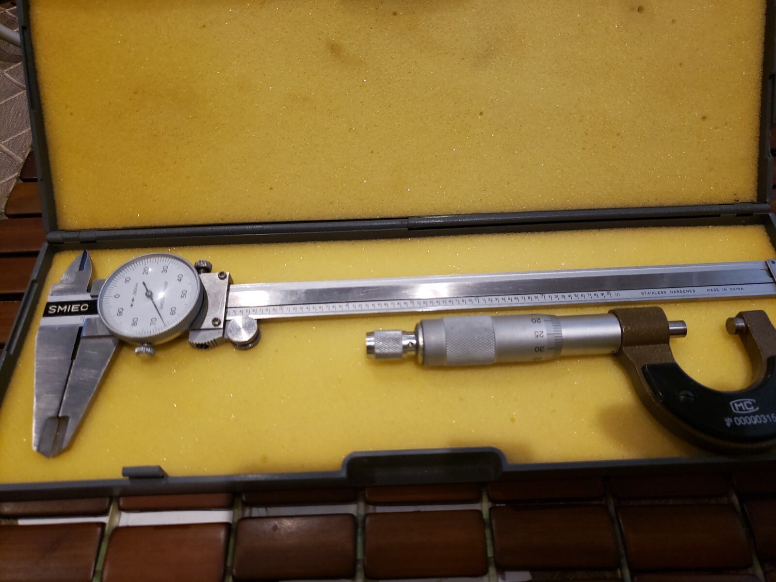 Caliper Smiec 12" Caliper W/case Plus External Micrometer 1" | eBay