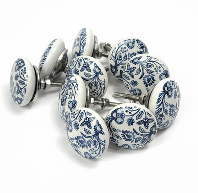 Drawer Pulls - Porcelain Cabinet