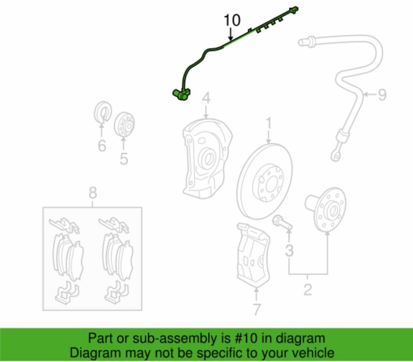 GENUINE ! ABS SPEED SENSOR FRONT LEFT for 07-12 HYUNDAI ELANTRA OE ...
