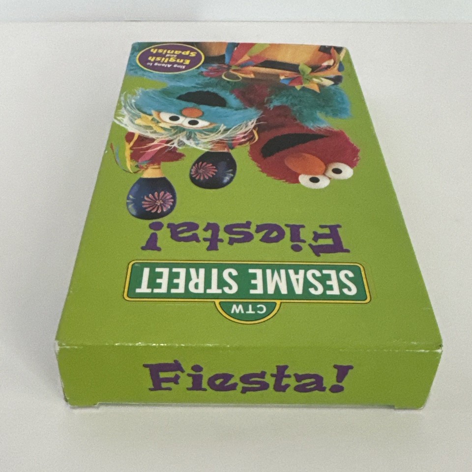 Sesame Street Fiesta! (VHS, 1997) English / Spanish Sing Along - Tested ...