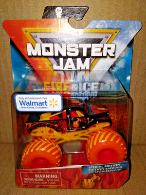 Monster Jam Fire & Ice W Wildfire Truck Walmart Exclusive | eBay Australia