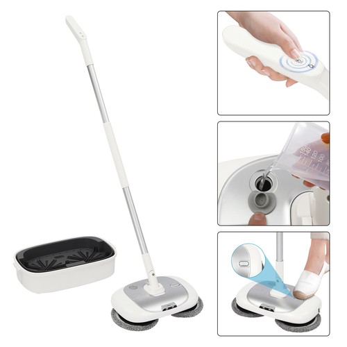 Cordless Electric Mop Spin Mops for Floor Cleaning Dual Spinning ...