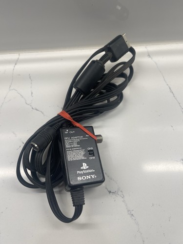 Genuine OEM Sony PlayStation PS1 PS2 RFU Adapter Coax Cable SCPH-10071 ...