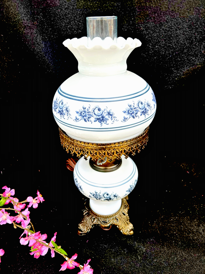 Hurricane Table Lamp 18" Tall Vintage | eBay