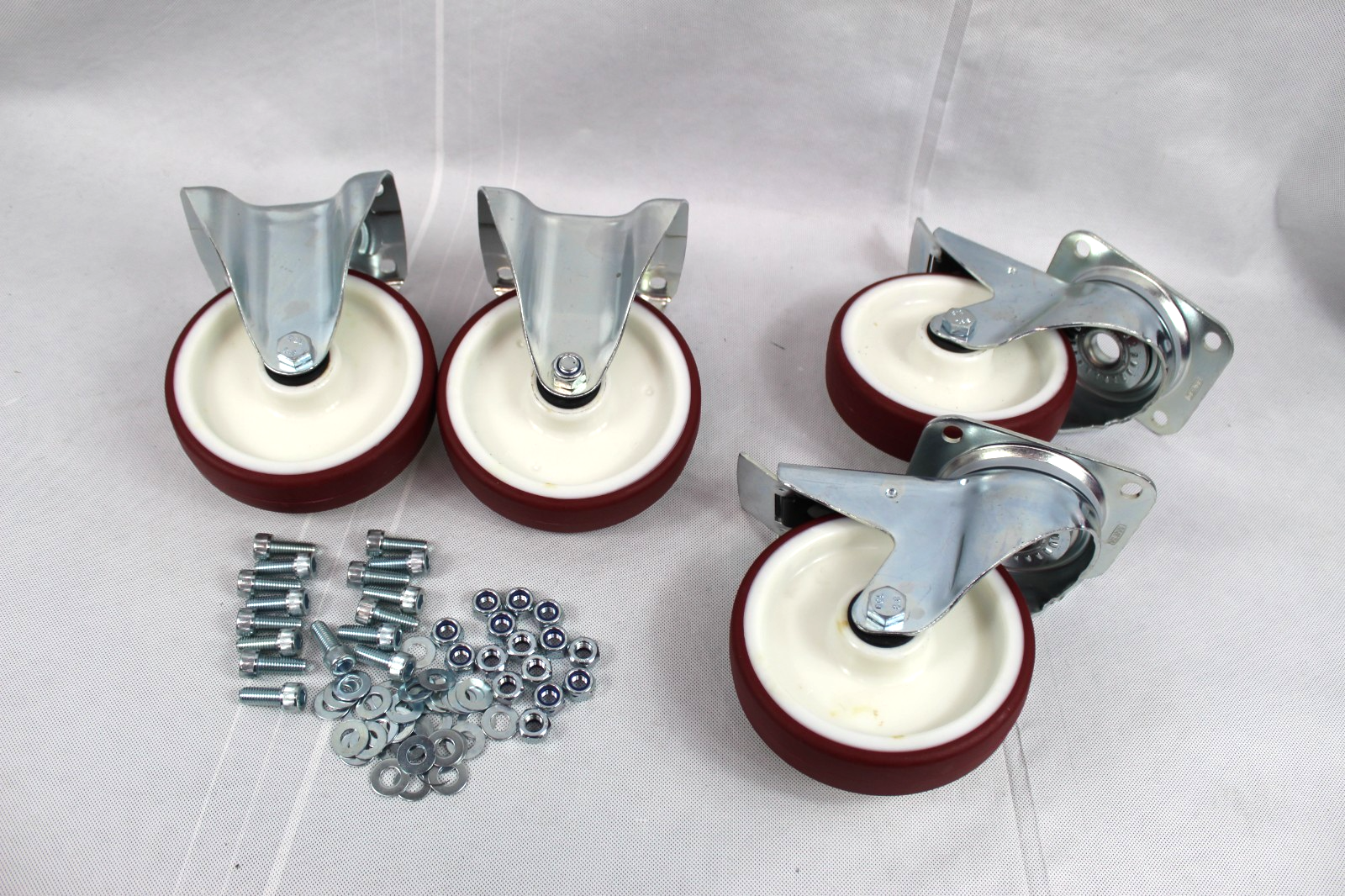 TENTE Set of 4 Trolley Castor Caster Wheels Swivel Motion With Brake ...