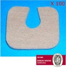 #241 Adhesive Flesh Wool Felt Half-Moon Pads 1/8" 100/BG Pre-Cut 241 ...