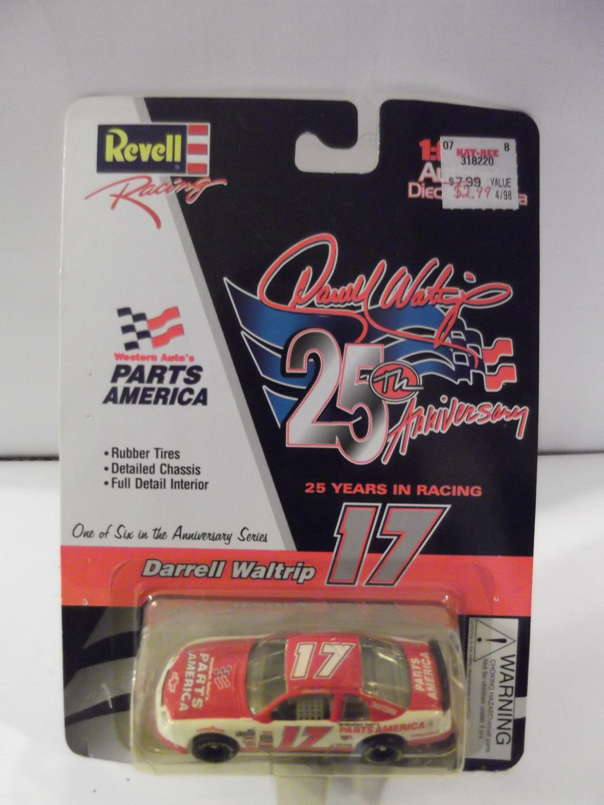 REVELL RACING DARRELL WALTRIP #17 ANNIVERSARY EDITION RED & WHITE #17 ...