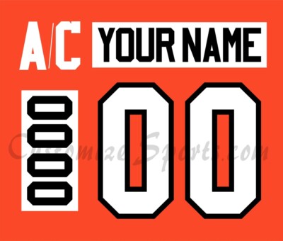 Philadelphia Flyers Customized Number Kit For 2025-Present Home Uniform ...