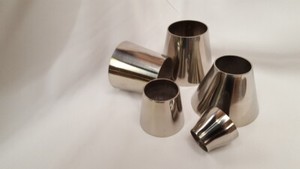 304 GRADE STAINLESS STEEL EXHAUST CONE REDUCER CONNECTOR POLISHED | eBay
