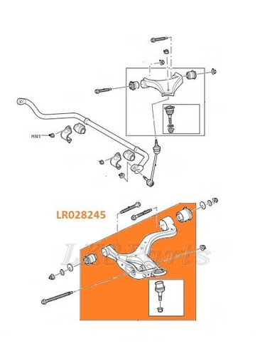 Land Rover LR3 05-09 Front Lower Suspension Control Arm Right RH ...
