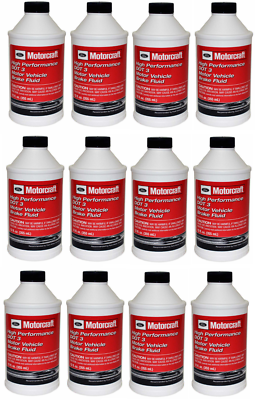 Motorcraft - High Performance DOT 3 Brake Fluid 12 oz (Pack of 12) fits ...