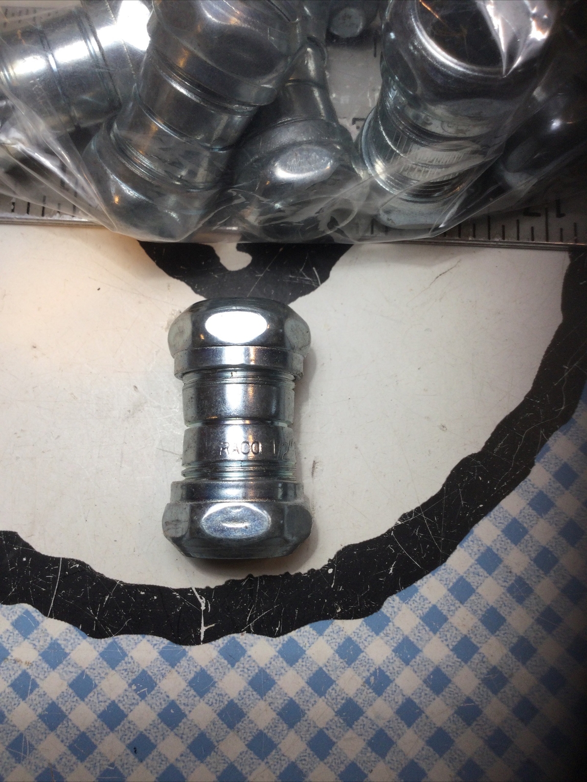 7 pack - 1/2" Compression EMT Coupling, Splice, Hubbell Raco, .5", | eBay