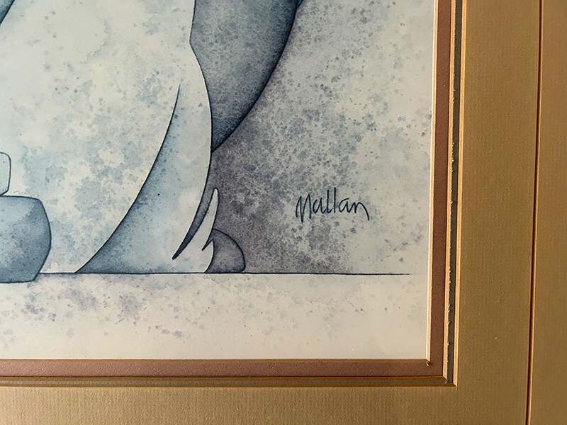 G E Mullan Vintage Matted Print Mujer Con Metate - Woman with Mealing ...