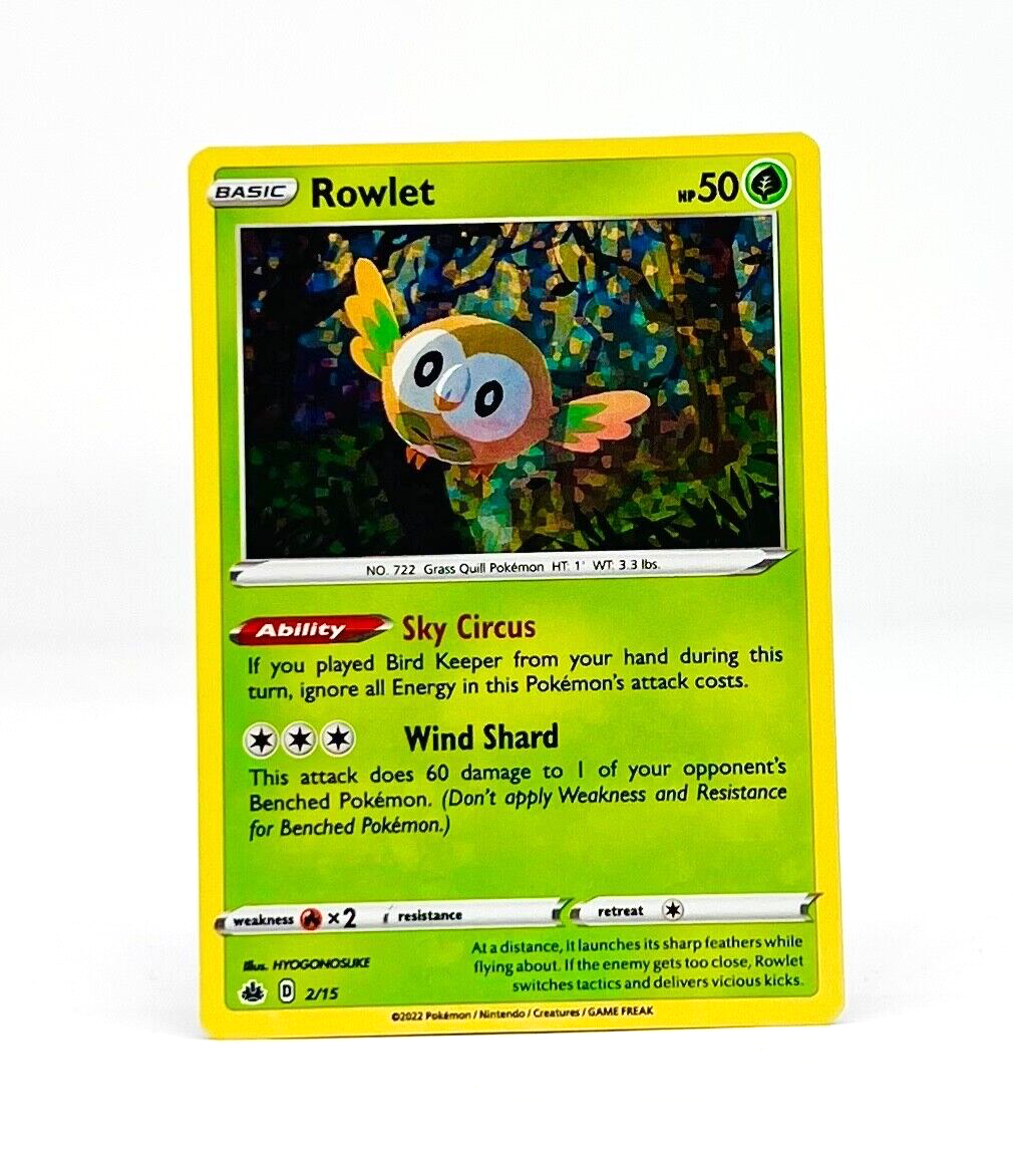 Pokemon TCG - Rowlet Holo Rare #2/15 2022 Mcdonalds Promo | eBay
