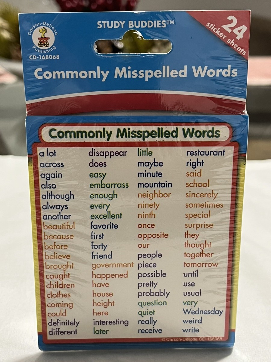 That Are Commonly Misspelled Words