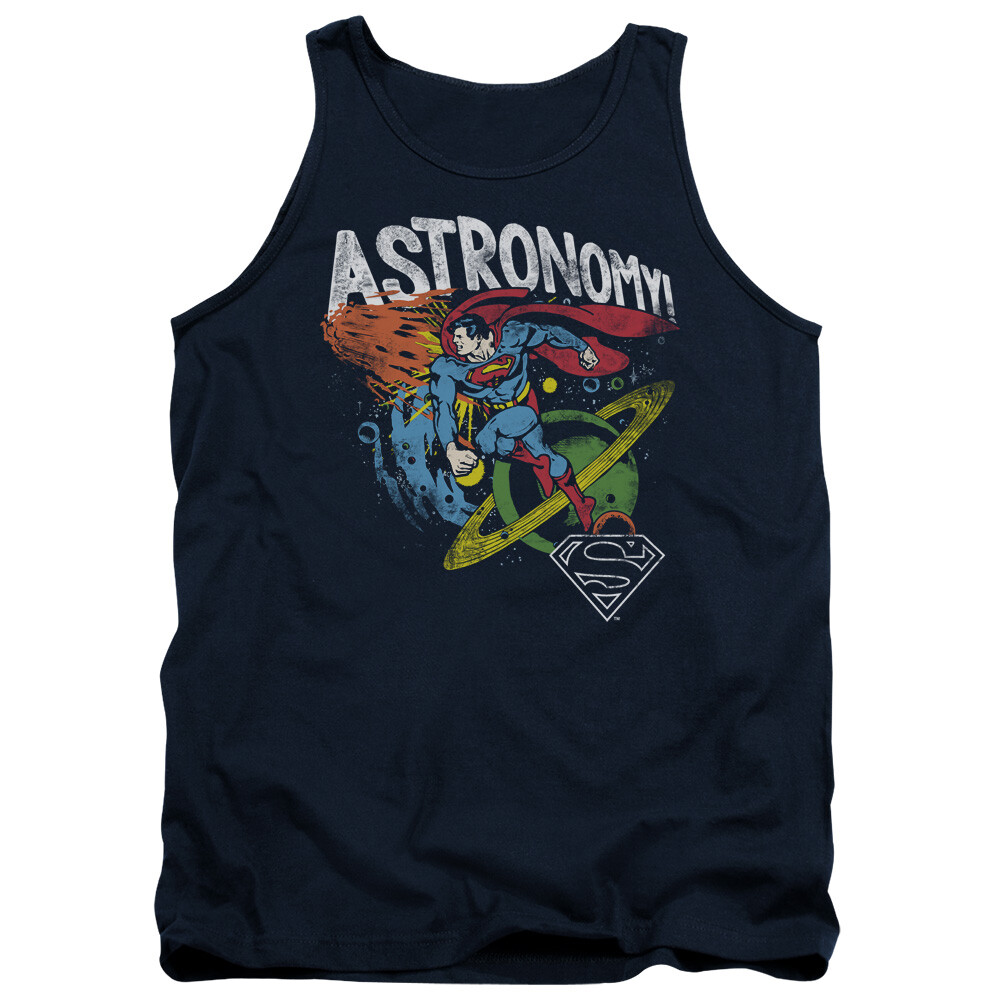 DC COMICS SUPERMAN ASTRONOMY Licensed Men's Graphic Tank Top Sleeveless ...
