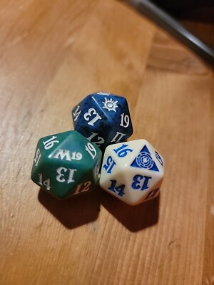 3 Magic The Gathering D20 Dice | eBay
