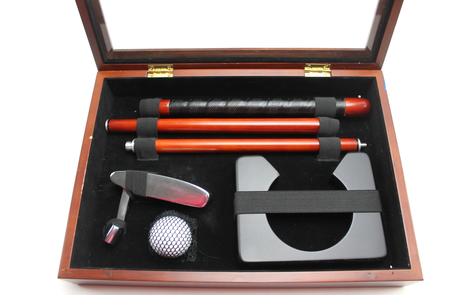 Executive Golf Putter Set & Mahogany Chest International Silver | eBay
