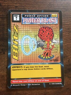 DIGIMON CARD POWER BLAST BLITZ St-52 1999 BANDAI | eBay