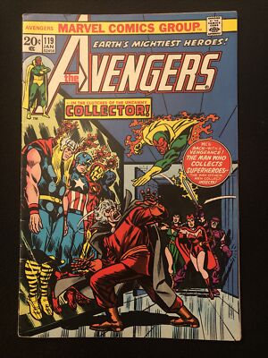 AVENGERS 119 6.0 6.5 MARVEL 1974 THE COLLECTOR QS | eBay