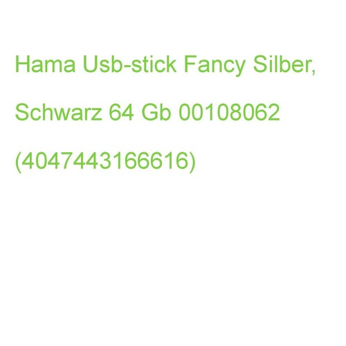 Hama Usb-stick Fancy Silber, Schwarz 64 Gb 00108062 (4047443166616 ...