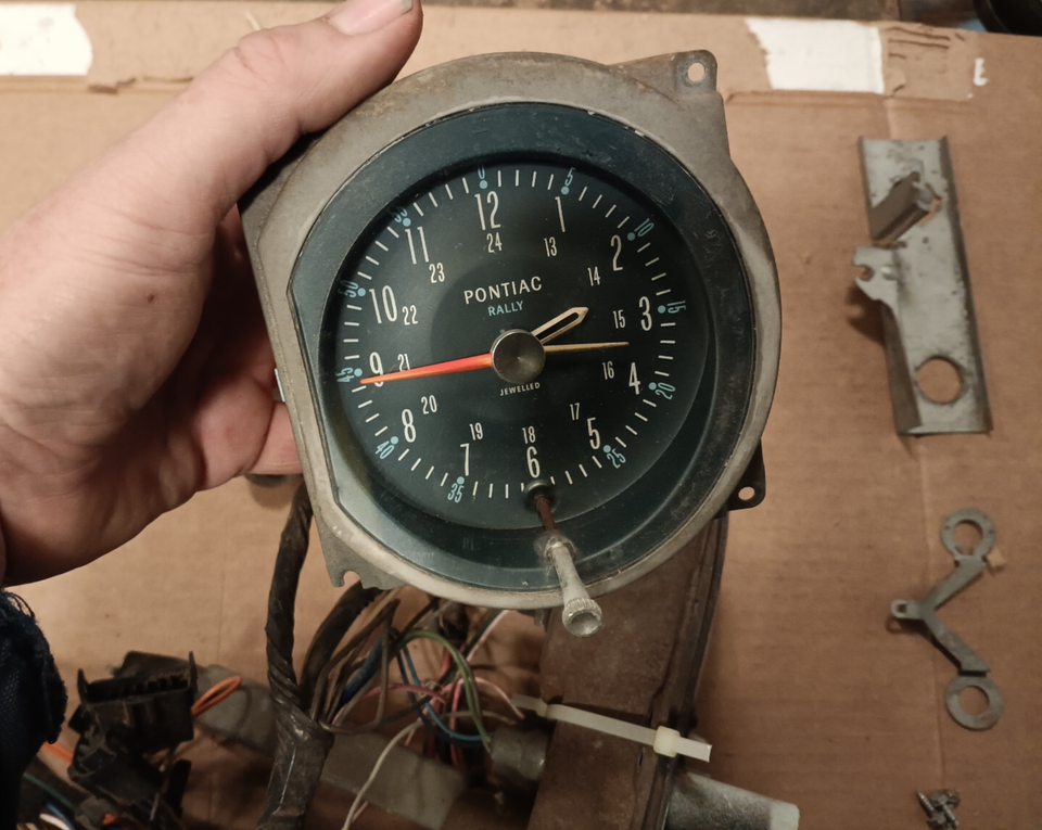 66 GTO dash wiring harness speedometer cluster rally clock fuse box ...