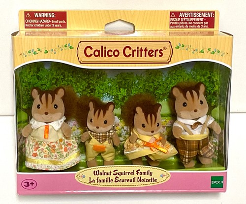 🐿️ Calico Critters WALNUT SQUIRREL FAMILY Figures 🐿️ | eBay