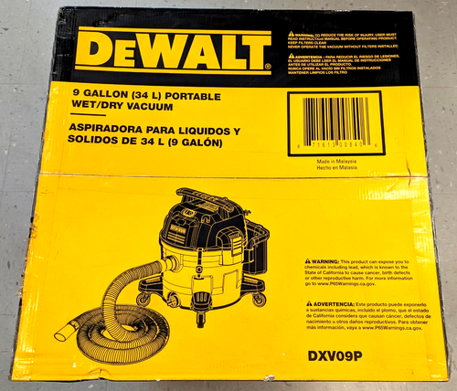 New DEWALT DXV09P 9 Gal Wet/Dry Vacuum. Corded. 5 HP. | eBay