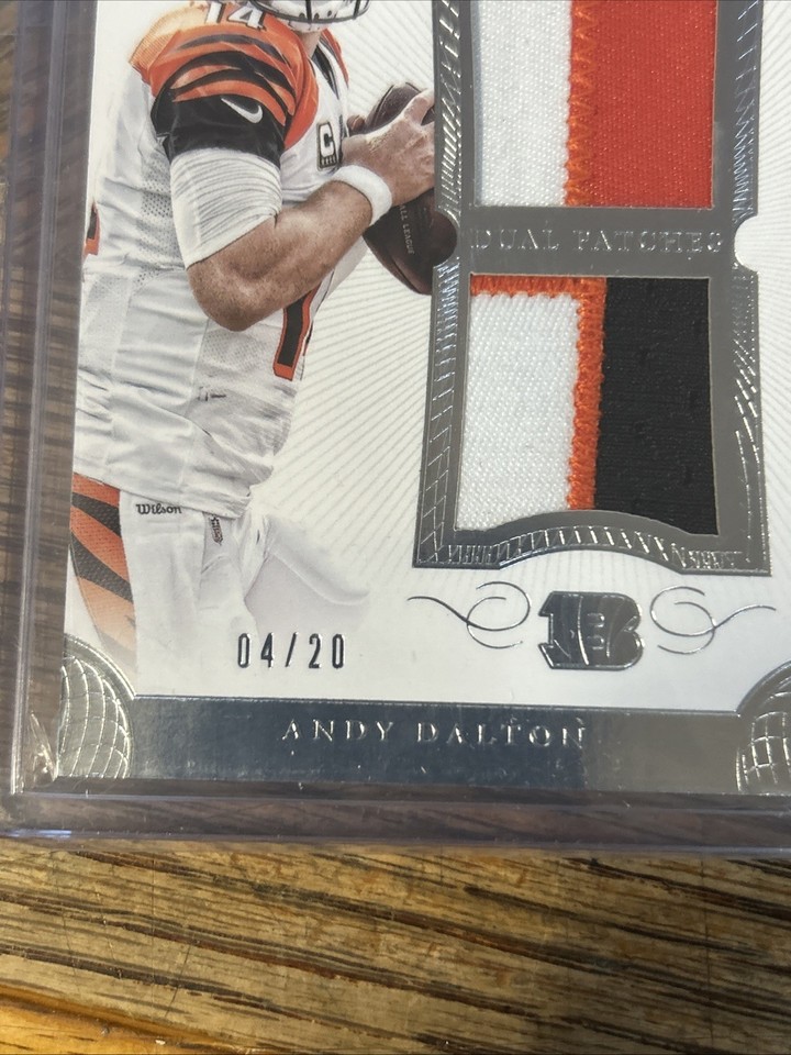 Andy Dalton 2015 Panini Flawless Duel Patches Numbered 4/20 Card | eBay