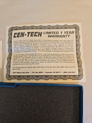CEN-TECH 6" Digital Dial Caliper. with Hard Plastic, foam lined Case | eBay